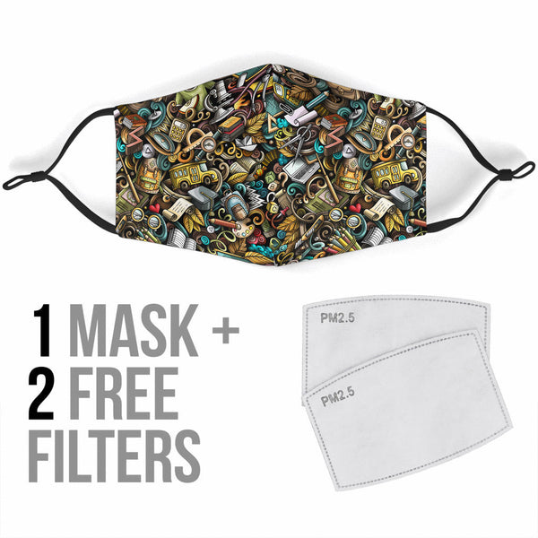 Fun Teacher Face Mask - Ann H. Rylie & Co.